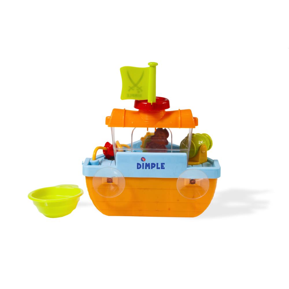 Dimple - DC11554 - Wall Mountable Pirate Ship Bath Tub Toy with Water ...